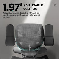 HBADA E3 Pro Ergonomic Office Chair (with Footrest)