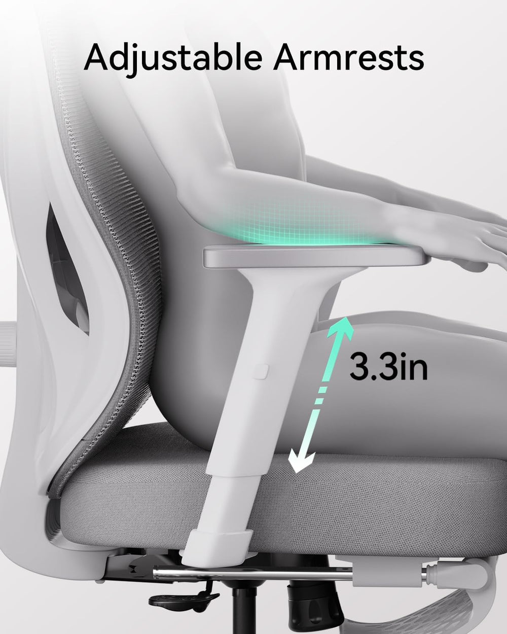 HBADA P5 Ergonomic Office Chair with Footrest